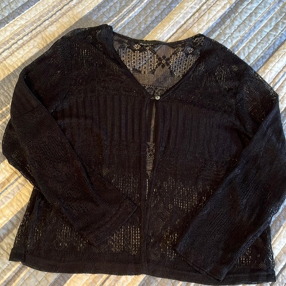 Jackets & Coats | Black Lace Jacket No Tags But Im Xl And Fits Nicely ...
